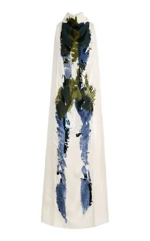 Altuzarra Silk Midi Dress - Blue