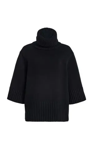 Michael Kors Funnel-neck Cashmere Sweater - Black