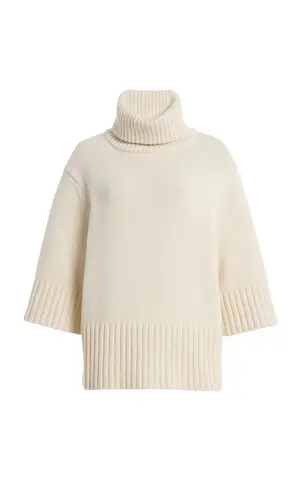 Michael Kors Funnel-neck Cashmere Sweater - Ivory