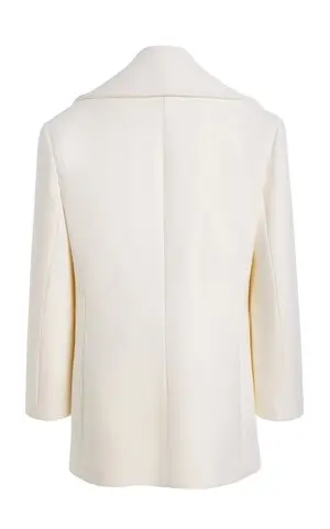 Michael Kors Double-breasted Virgin-wool Peacoat - Ivory