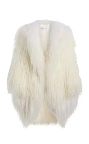 Michael Kors Bubble Shearling Coat - Ivory