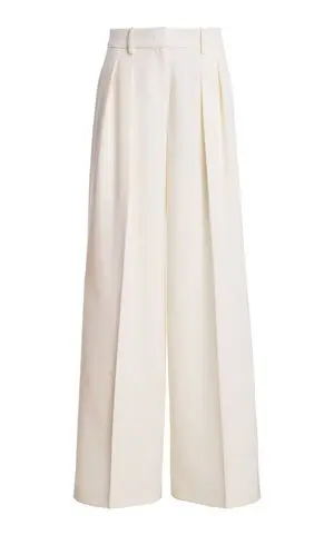 MICHAEL KORS Slouchy Virgin-Wool Wide-Leg Pants