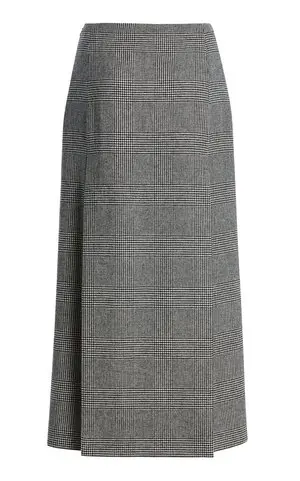 Michael Kors Wool-cashmere Midi Skirt