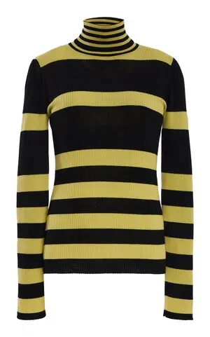 ZANKOV Runi Merino Wool Turtleneck - Stripe