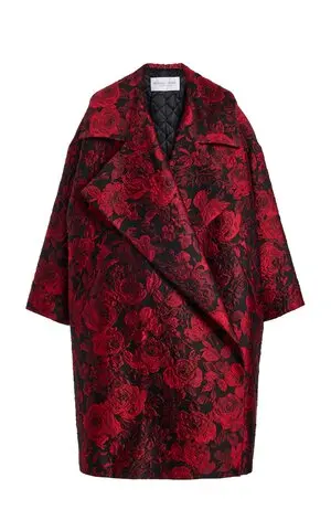 Michael Kors Floral Coat - Red