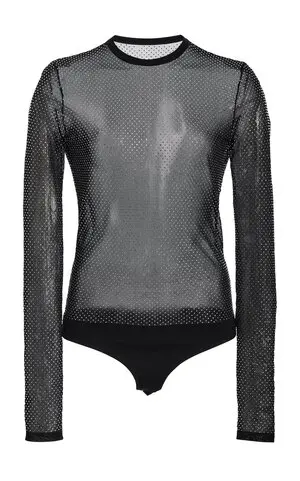 Michael Kors Sheer Bodysuit - Black