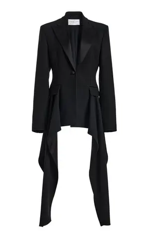 Michael Kors Cascade Tuxedo Blazer - Black