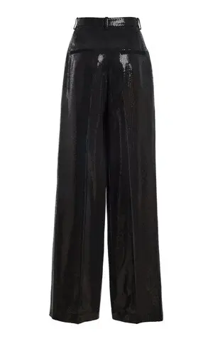 Michael Kors Sequined Pleated Wide-leg Pants