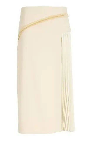 Proenza Schouler Justine Sheer Panel Midi Skirt - Off-white