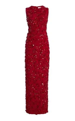 Michael Kors Sequined Gown - Red