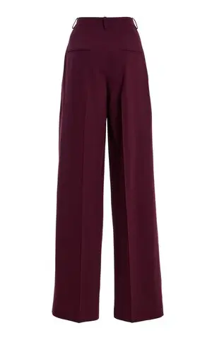 Michael Kors Pleated Wool Wide-leg Pants