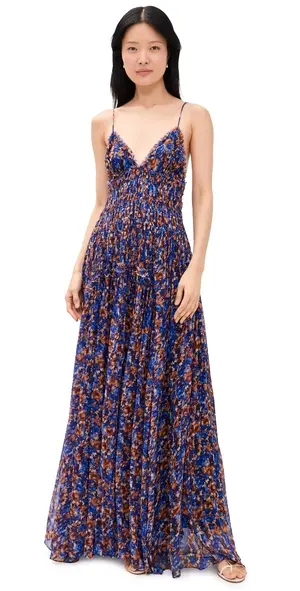 Ulla Johnson Atrani Sleeveless Silk Gown - Violet