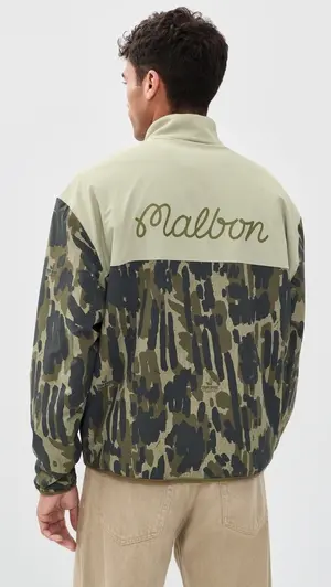 MALBON Tour Divot Camo Sherpa Jacket