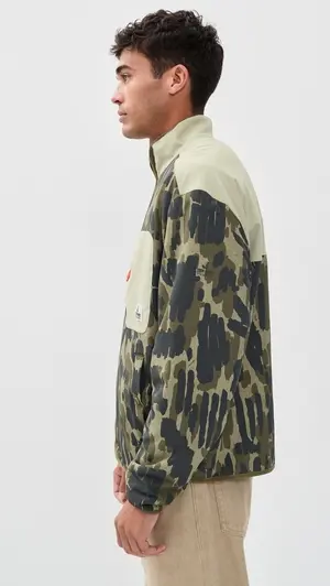 MALBON Tour Divot Camo Sherpa Jacket