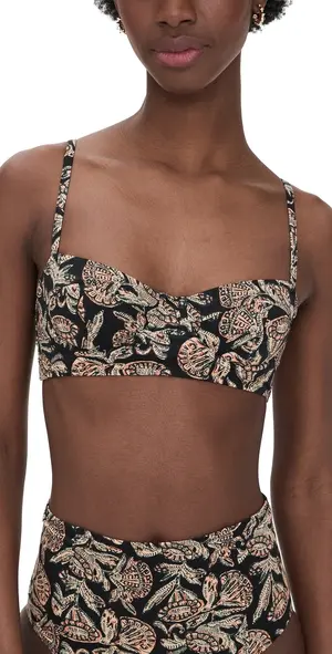 Ulla Johnson Zahara Bikini Top - Jasper