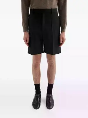 JIL SANDER Straight Leg Canvas Shorts