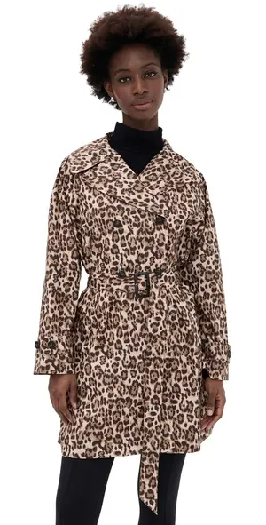SAVE THE DUCK Tecla Print Trench Coat