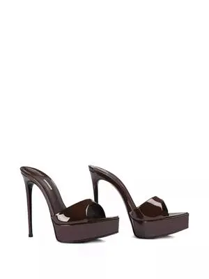 LE SILLA 140mm Uma Mules - Brown