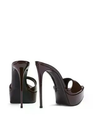 LE SILLA 140mm Uma Mules - Brown