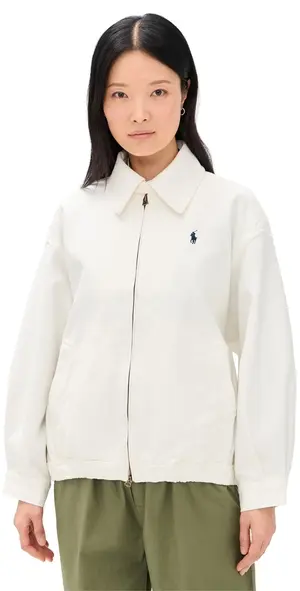 Polo Ralph Lauren Cotton Bomber Jacket - Trophy Cream