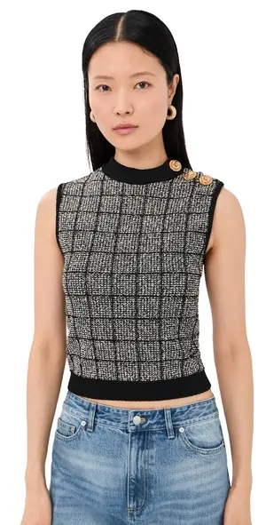 Balmain Classique Maille Top