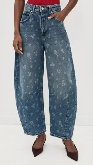 Essentiel Antwerp Floral Barrel Leg Jeans