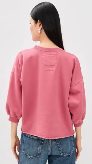 Rachel Comey Fleece Backed Pullover Sweatshirt - Rosebud