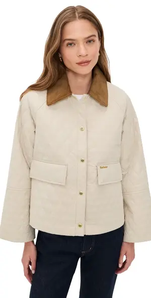 Barbour Kirby Quilted Jacket - Jasmine/dress