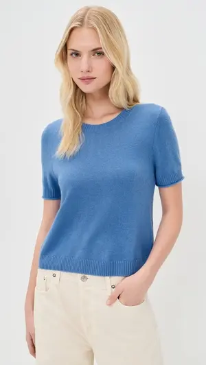 Splendid Emerson Short Sleeve Sweater