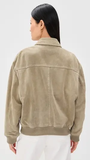 Citizens Of Humanity Vivienne Suede Jacket - Deep Olive