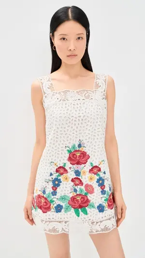Sea Astrid Embroidery Tank Dress