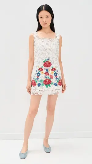 Sea Astrid Embroidery Tank Dress