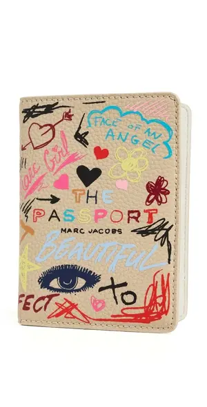 Marc Jacobs The Punk Scribble Passport Case