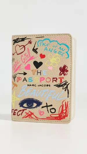 Marc Jacobs The Punk Scribble Passport Case