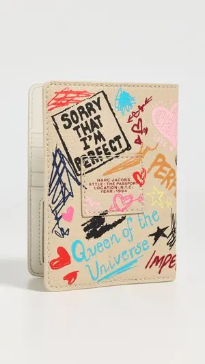 Marc Jacobs The Punk Scribble Passport Case