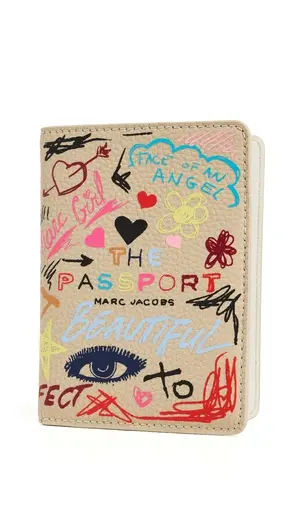 Marc Jacobs The Punk Scribble Passport Case