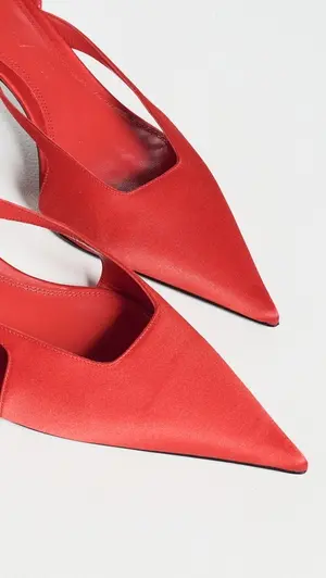 Attico Diane 55mm Slingback Heels - Red