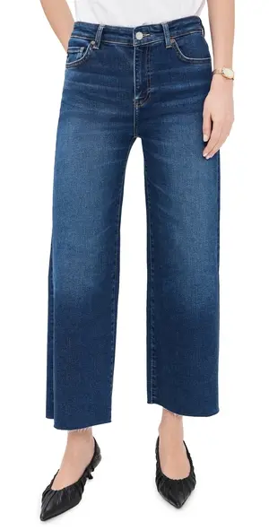 Ag Saige Wide-leg Cropped Jeans