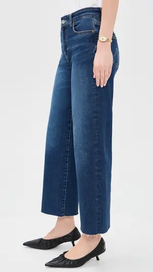Ag Saige Wide-leg Cropped Jeans