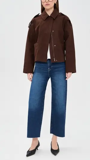 Ag Saige Wide-leg Cropped Jeans