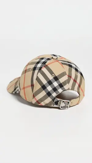 Burberry Check Twill Baseball Cap