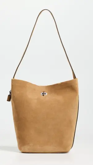 Tory Burch Suede Slim Bucket Bag
