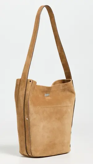 Tory Burch Suede Slim Bucket Bag