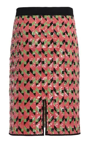 ZANKOV Printed Mini Skirt