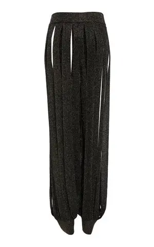 ZANKOV Theodorine Spliced Wide-leg Pants