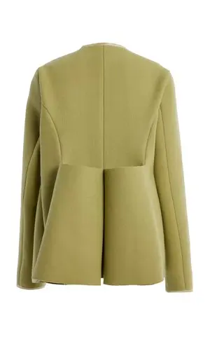 ZANKOV Anderson Wool Draped Jacket