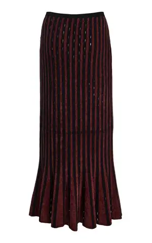 ZANKOV Jacky Pleated Midi Skirt