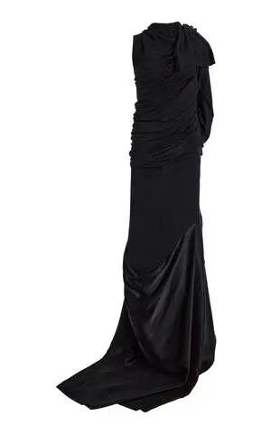 ZANKOV Joan Wool-silk Maxi Dress - Black