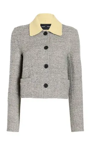 Proenza Schouler Gaelle Cropped Wool-blend Jacket