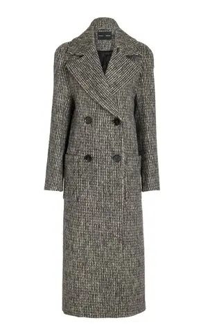 Proenza Schouler Coralie Oversized Brushed Wool-blend Coat - Print